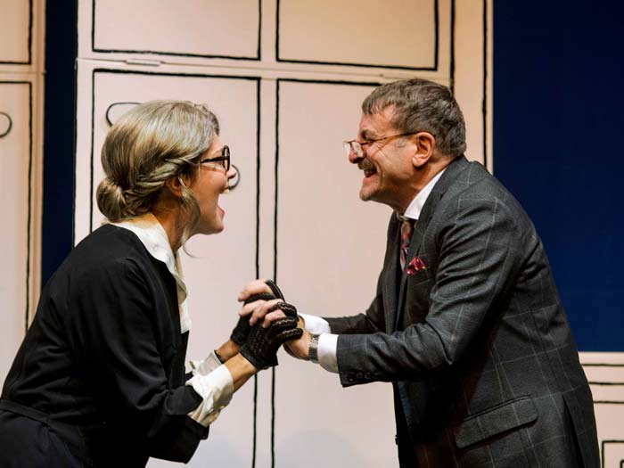 Giacomo Poretti e Daniela Cristofori al Duse di Bologna in ‘Funeral ...